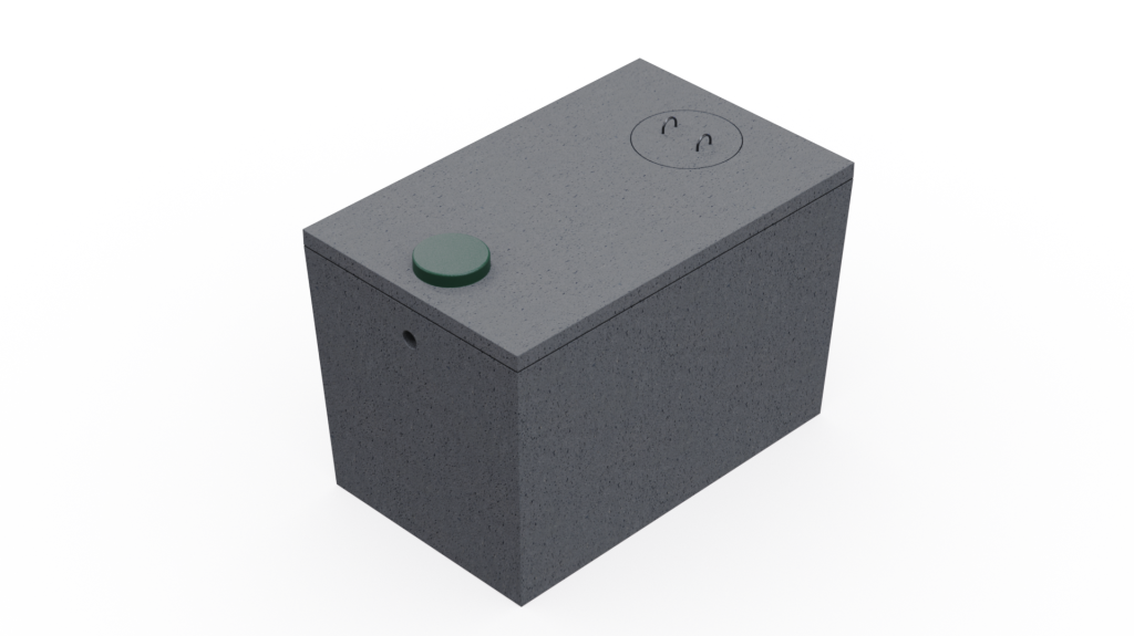 1000 Gallon 1-Piece Septic Tank With Concrete Lid - Bonner Concrete